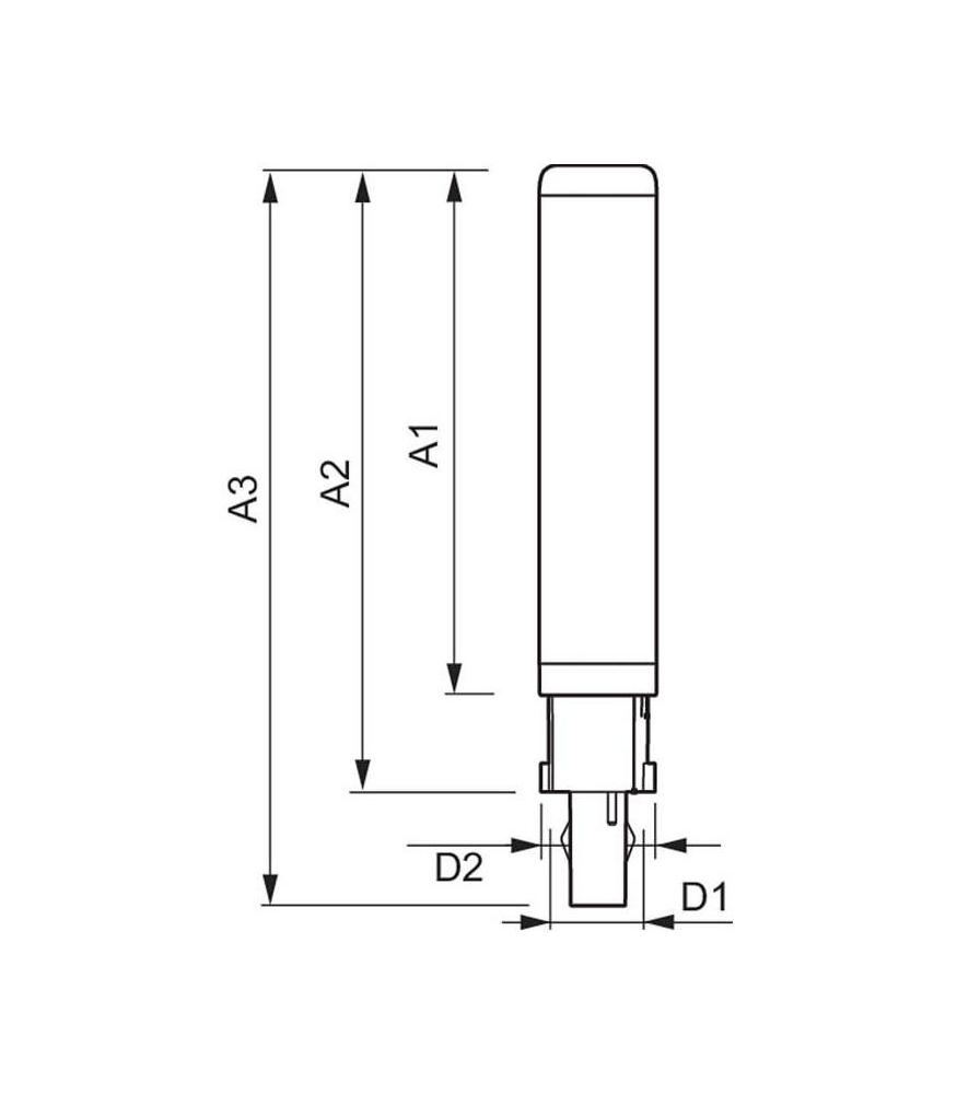 Lampada led corepro plc 6,5w 840 2p g24d 2, Philips