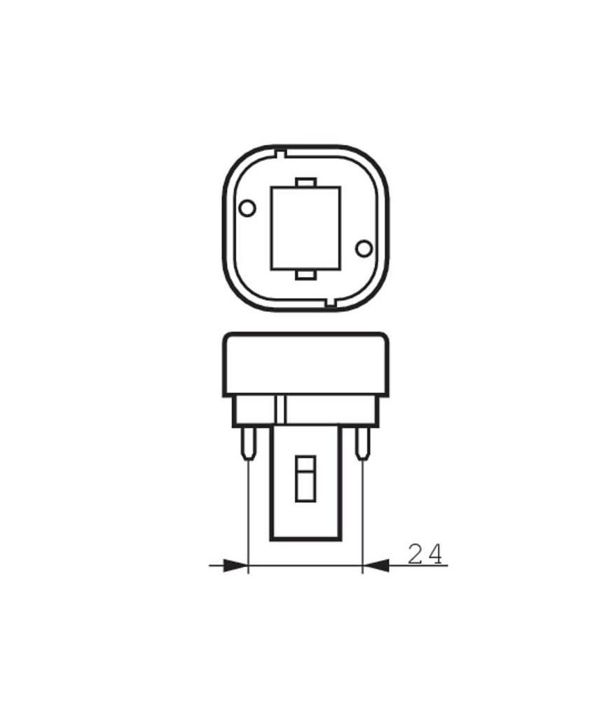 Lampada led corepro plc 6,5w 840 2p g24d 2, Philips