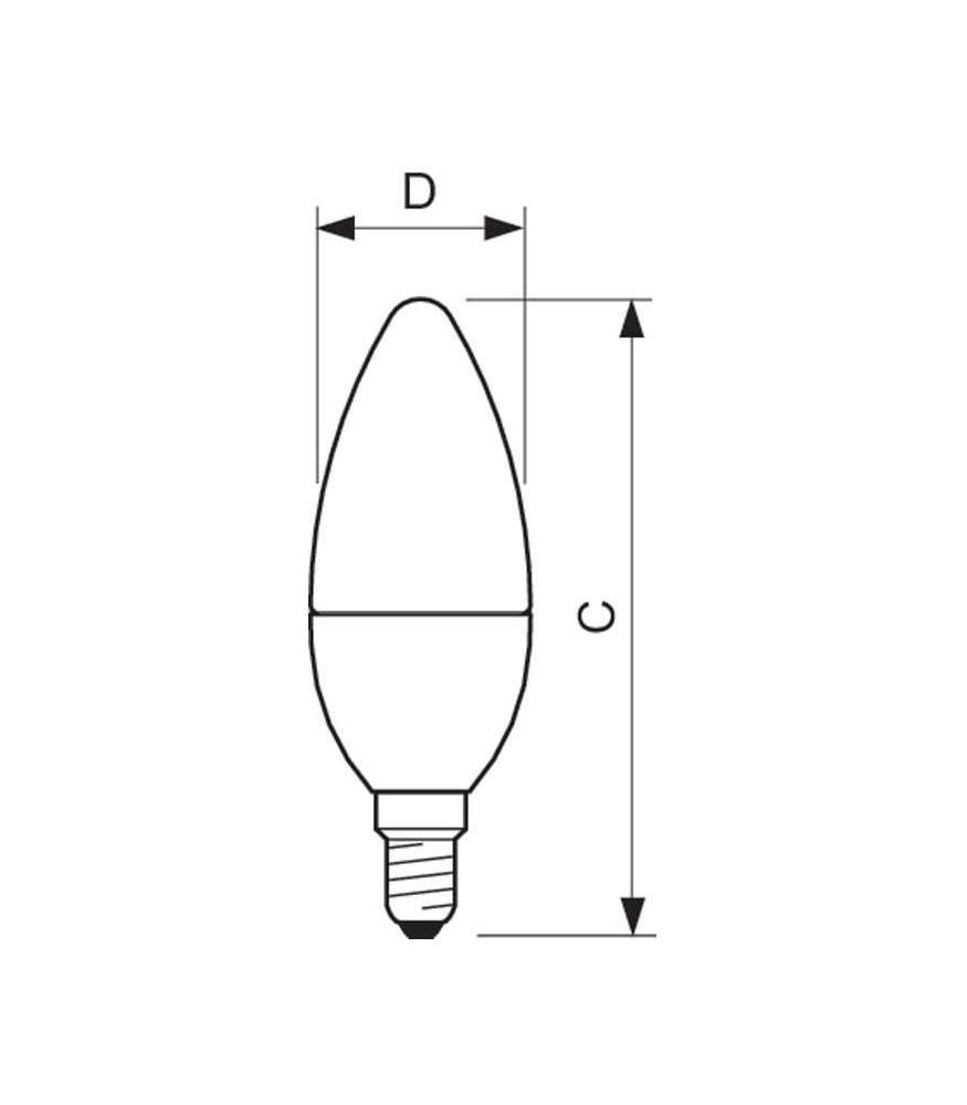 LED Candle Lamp Master Classic Design, 40W Dimmable candle lamp ...