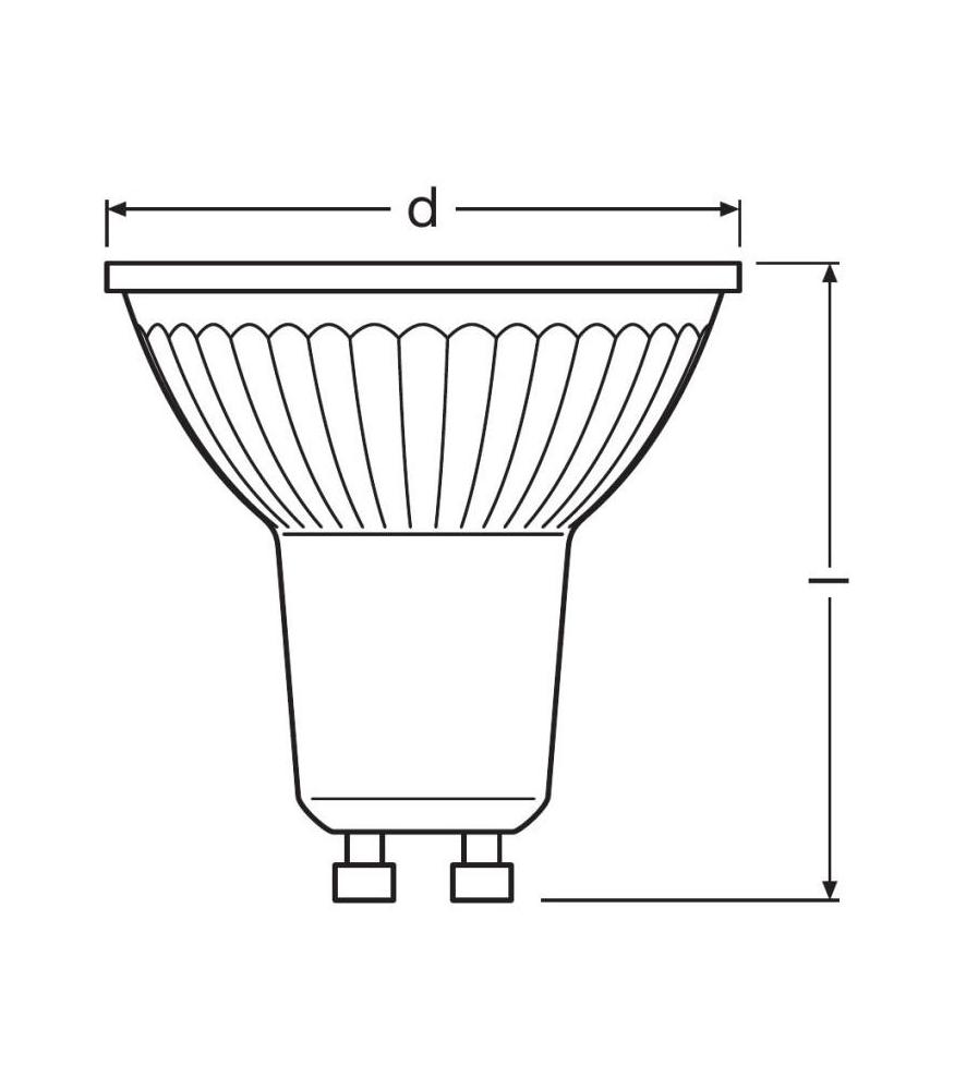Osram Led Parathom Par16 50 4 3w 840 Cw Gu10 36°