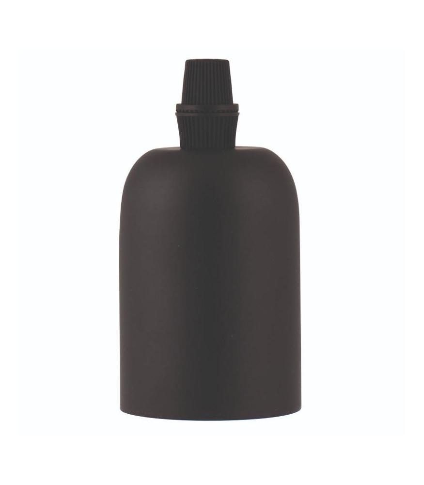 Decorative Lampholder Alu E27 mat black, Stunning in Matte Black