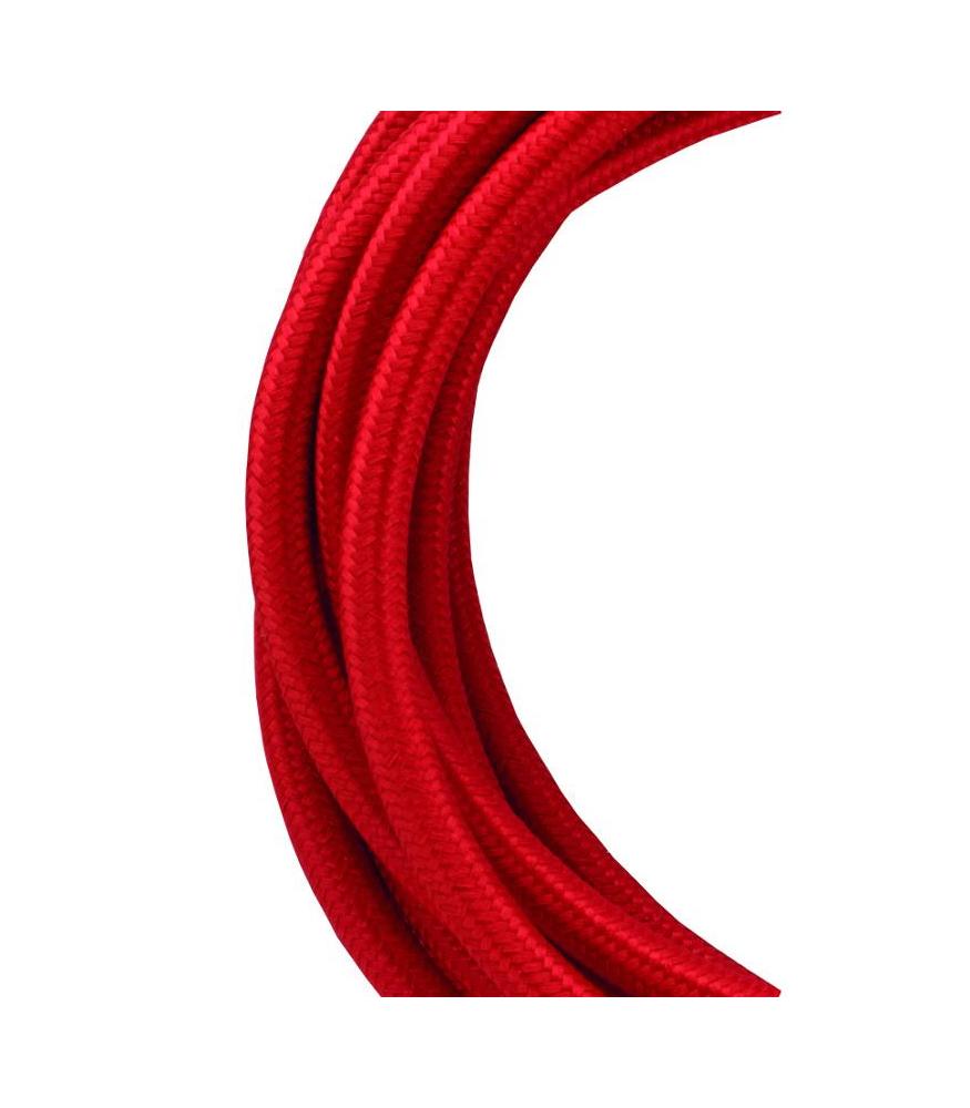 Vibrant Red Textile Cable Enhance Your Décor Decorative 2C red 3m, Bailey