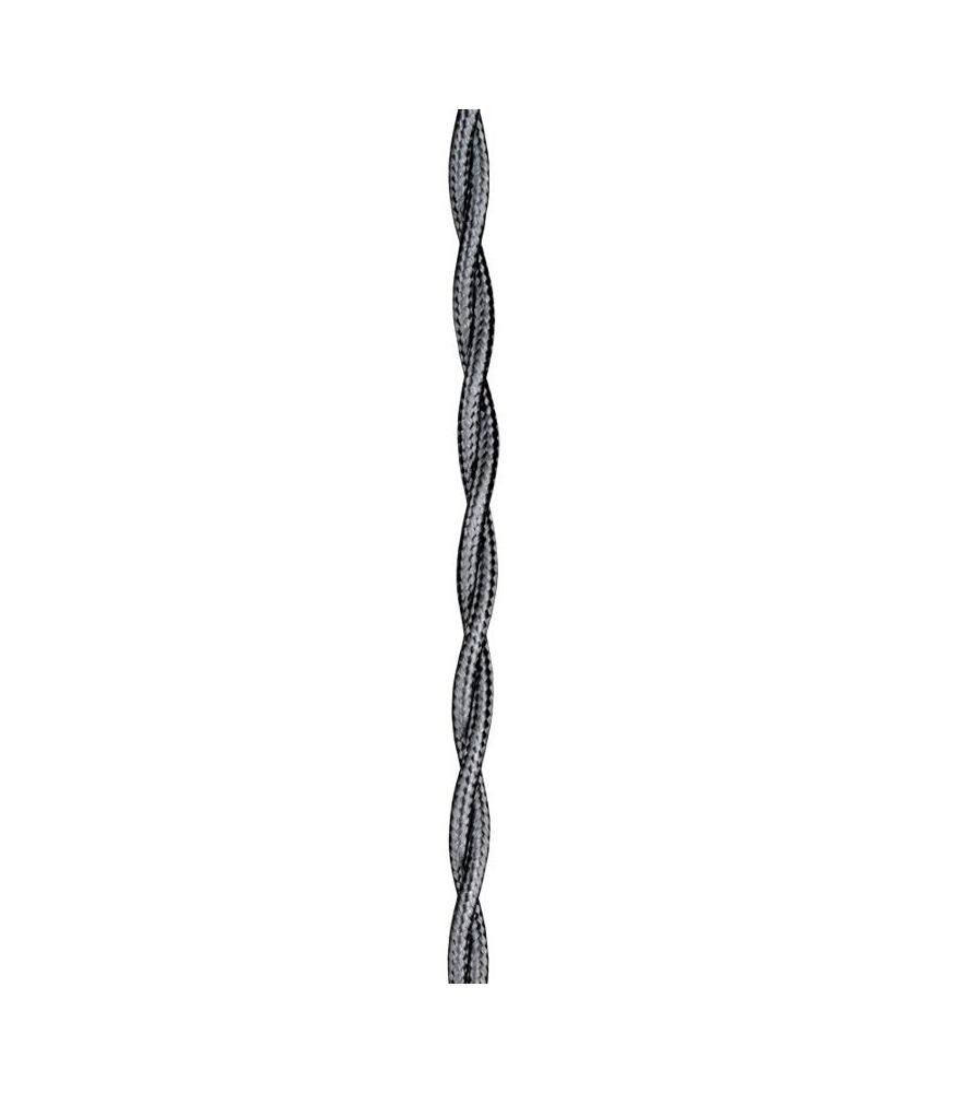 Elevate Your Space with Metallic Silver Twisted Textile Cable ...