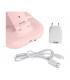 LED Desk Lamp ZET Pink Adjustable Brightness Light Color, Touch Control ...